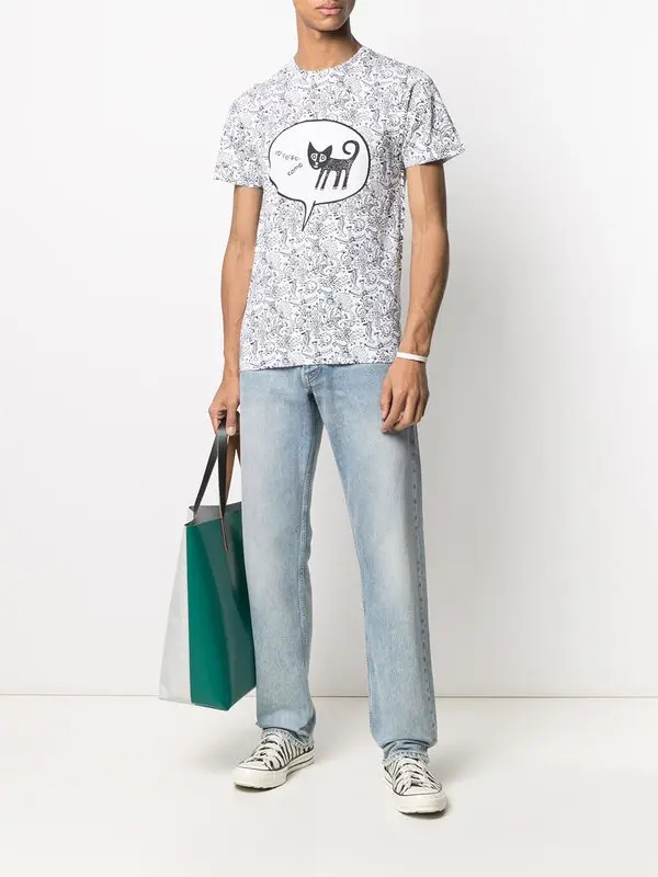 10 CORSO COMO Graphic Print T-shirt - White