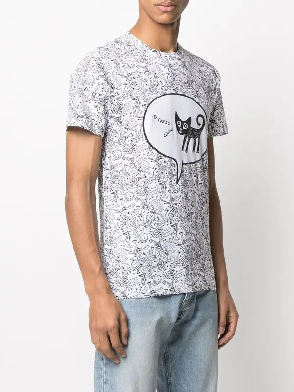 10 CORSO COMO Graphic Print T-shirt - White