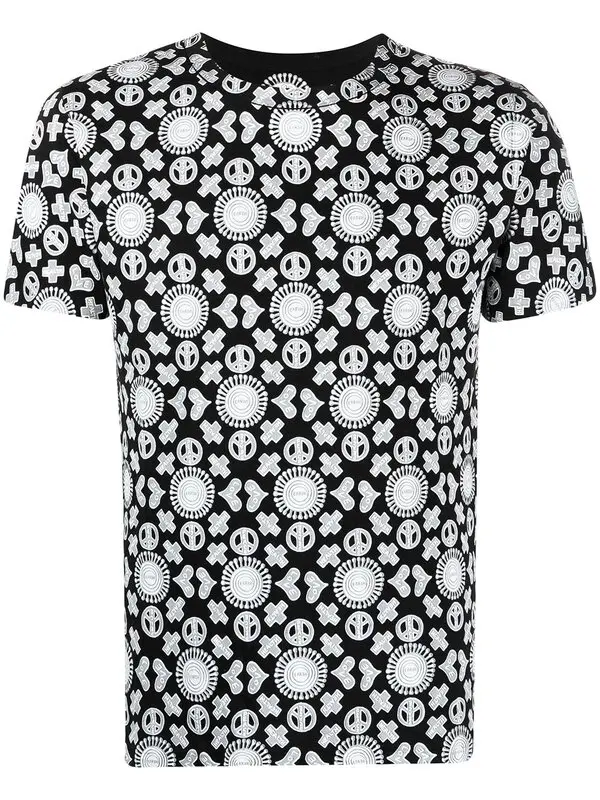 10 CORSO COMO Graphic Print T-shirt - Black