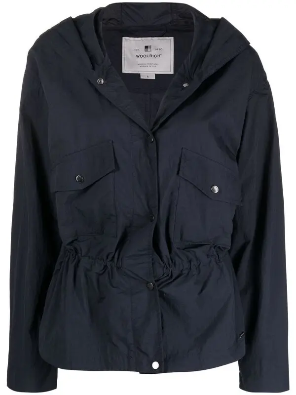 Woolrich Hooded Drawstring Jacket - Blue