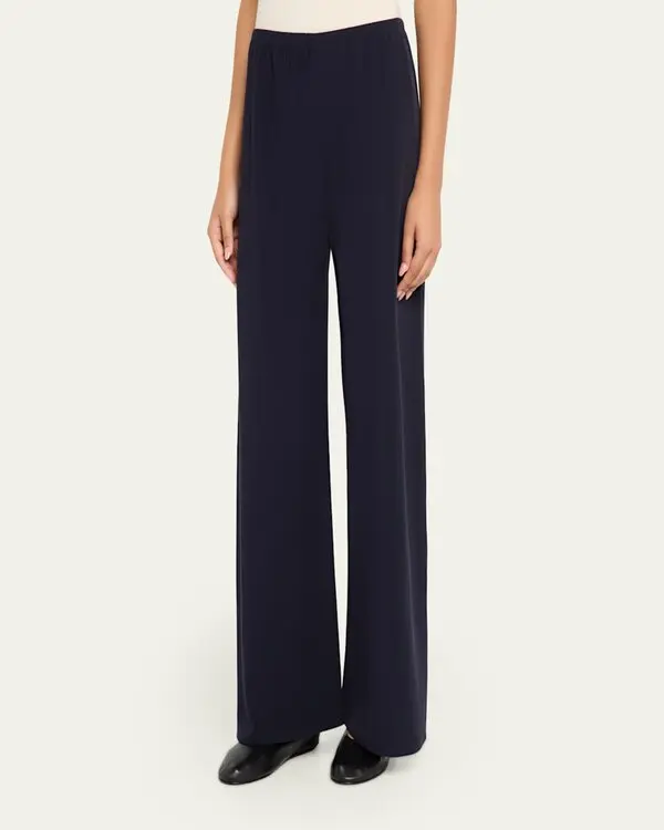 THE ROW Gala Wide-leg Crepe Pants