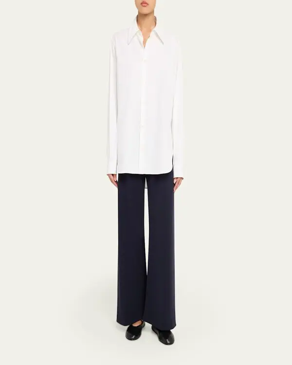 THE ROW Gala Wide-leg Crepe Pants