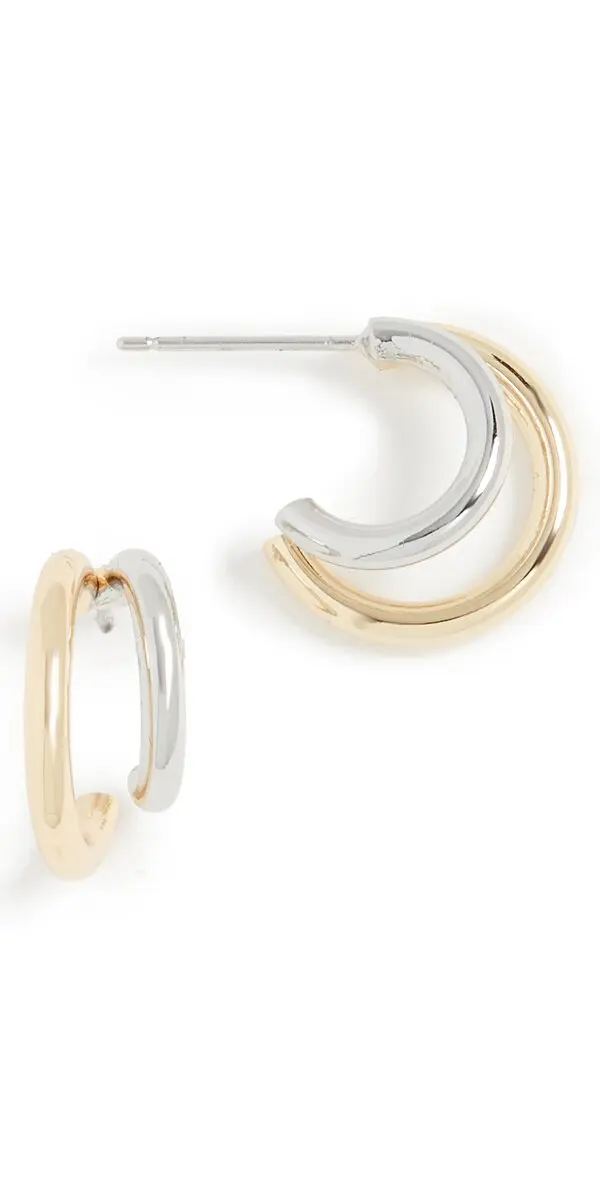 Shashi Gemini Hoops - Gold/silver