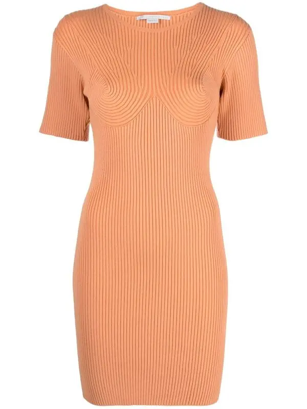 Stella McCartney Rib-detail Bodycon Dress