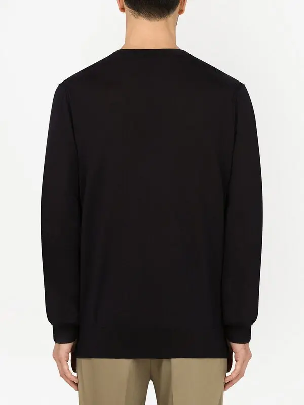 Dolce & Gabbana V-neck Cashmere Jumper - Blue