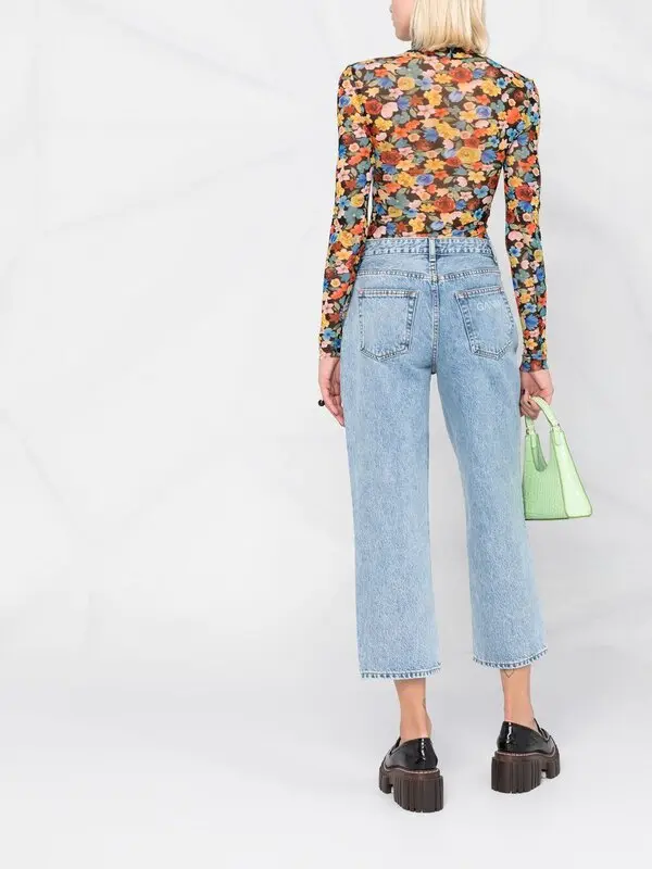 GANNI High-rise Straight-leg Jeans