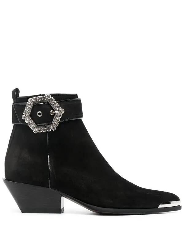 Philipp Plein Crystal-embellished Ankle Boots