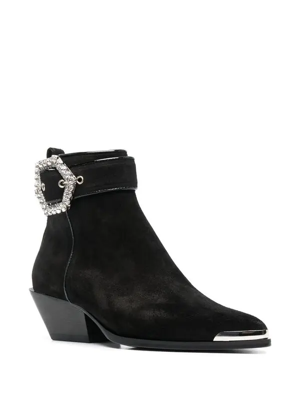Philipp Plein Crystal-embellished Ankle Boots