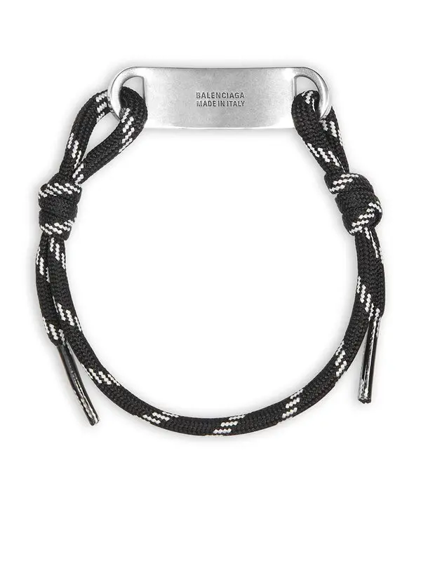 Balenciaga Plate Shoelace Bracelet