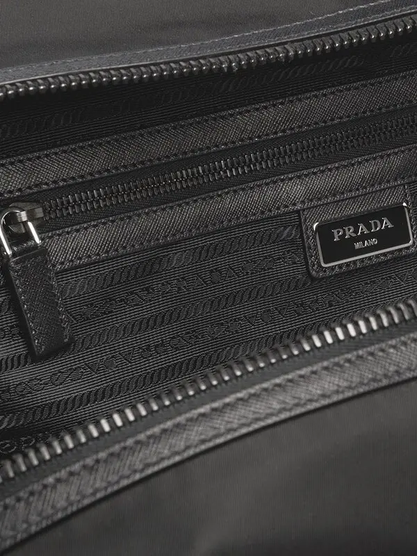 Prada Re-nylon And Saffiano Leather Duffle Bag