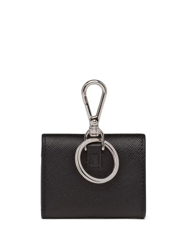 Prada Leather Earphones Case - Black
