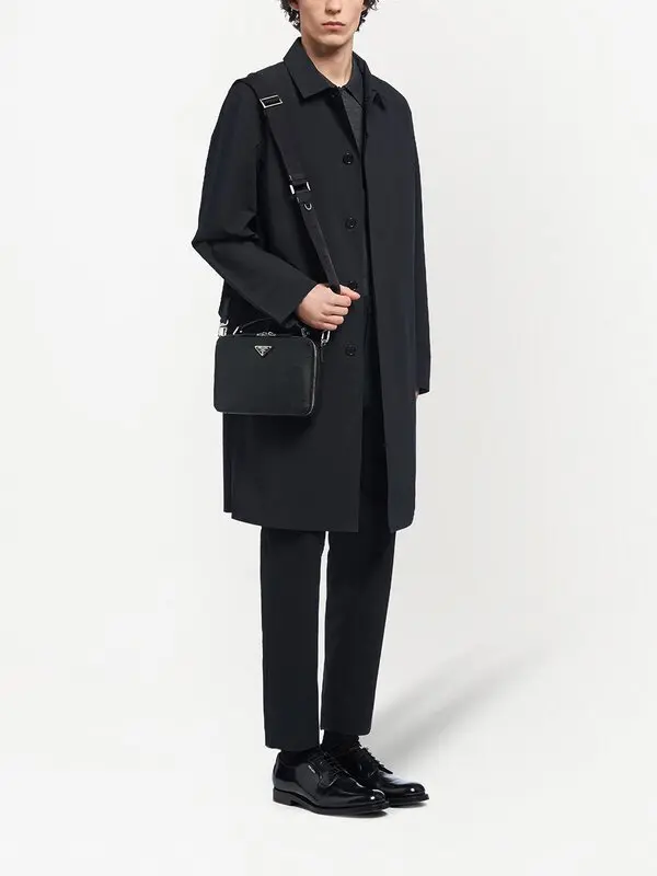 Prada Brique Saffiano Leather Bag - Black