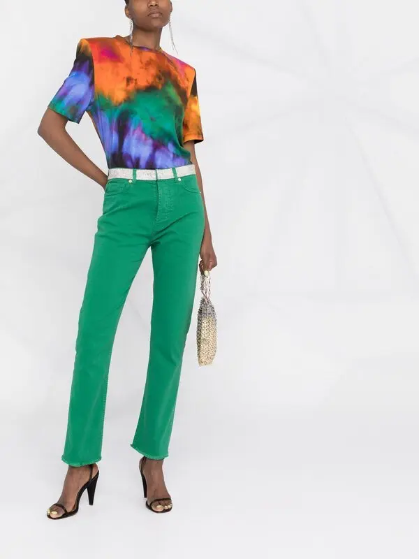 Alexandre Vauthier Embellished Slim Leg Jeans