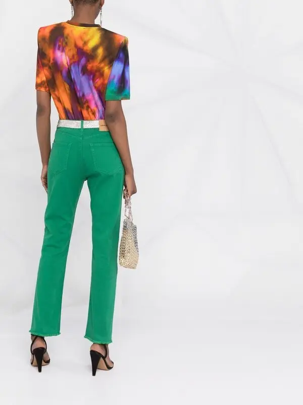 Alexandre Vauthier Embellished Slim Leg Jeans