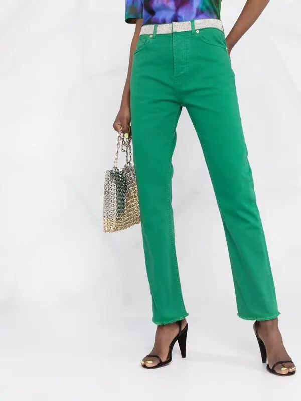 Alexandre Vauthier Embellished Slim Leg Jeans