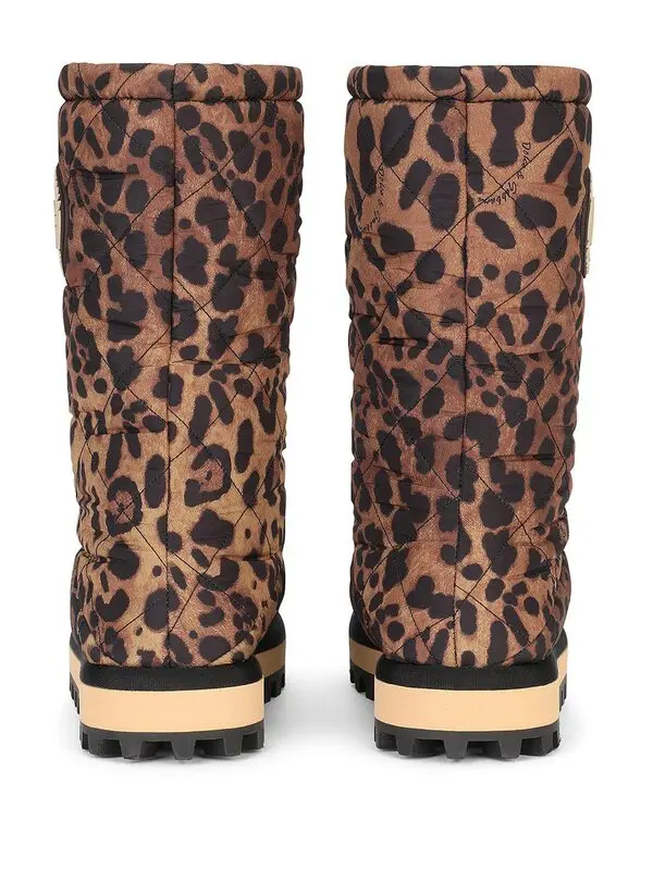 Dolce & Gabbana Leopard Print Boots