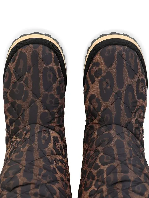 Dolce & Gabbana Leopard Print Boots
