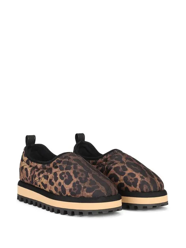 Dolce & Gabbana Leopard-print Slippers