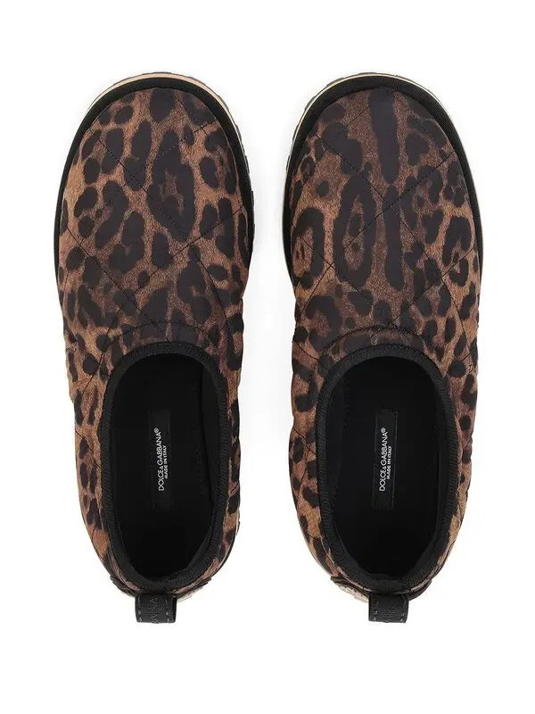 Dolce & Gabbana Leopard-print Slippers