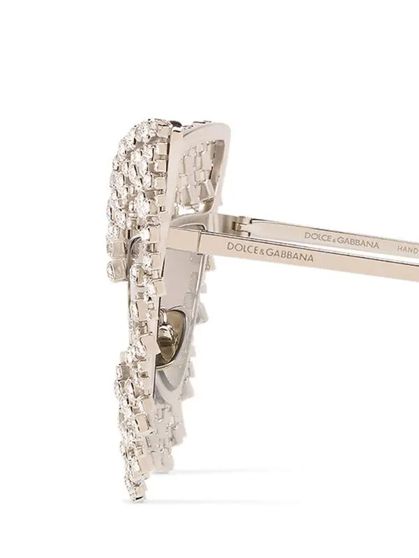 Dolce & Gabbana Crystal-embellished Cat-eye Sunglasses