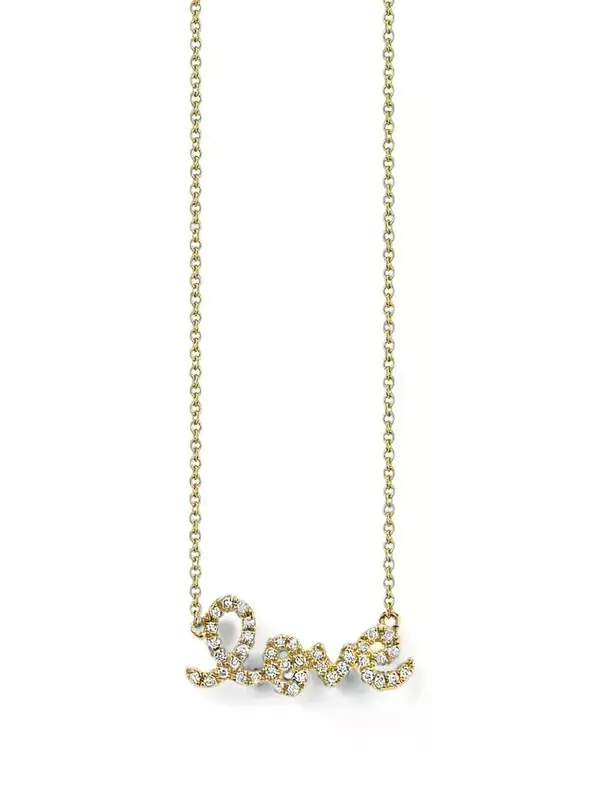 SYDNEY EVAN Love" Diamond Necklace - Gold