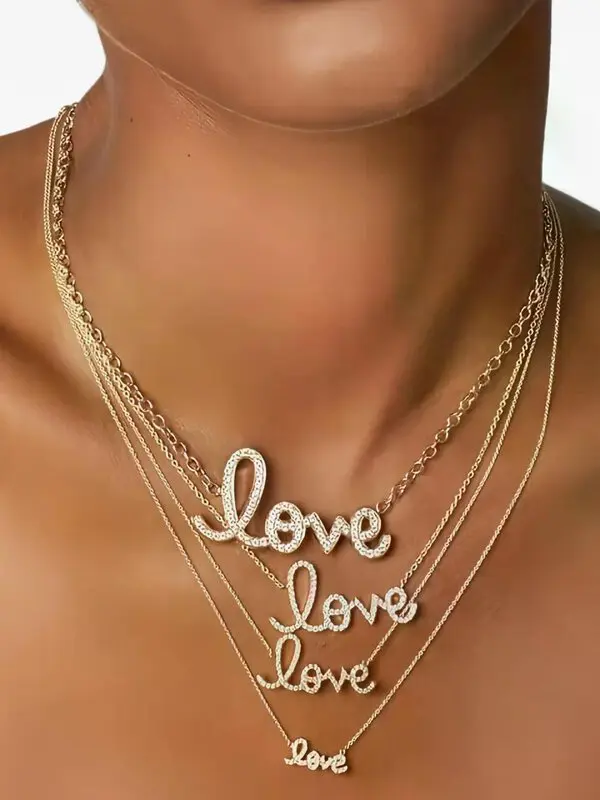 SYDNEY EVAN Diamond Love Pendant Necklace