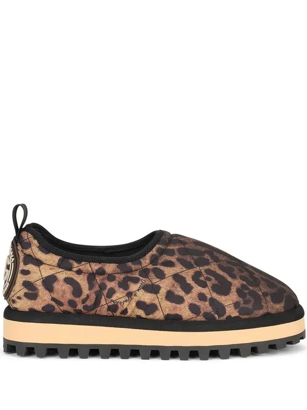 Dolce & Gabbana Leopard-print Slip-on Sneakers