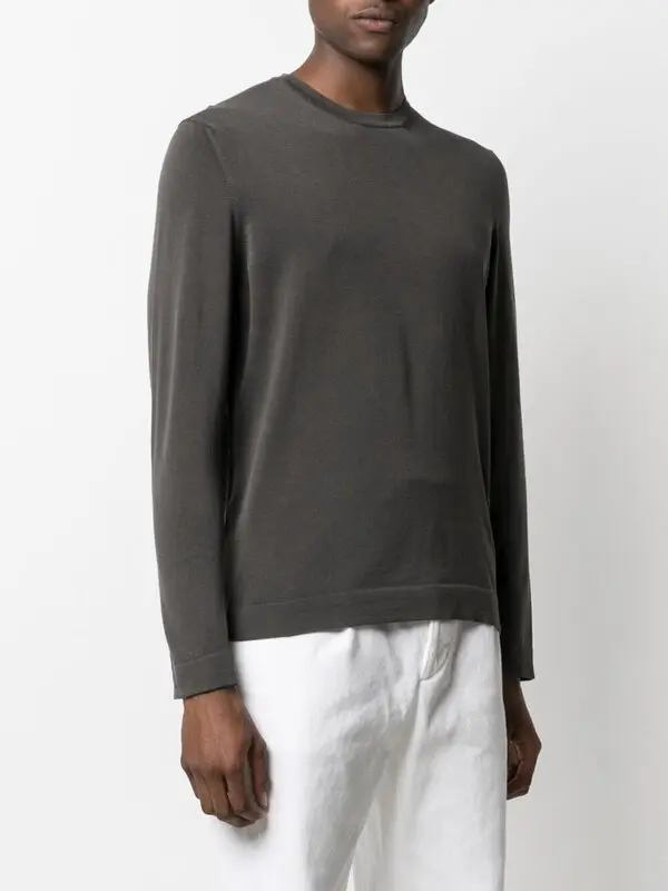 DRUMOHR Crew-neck Long-sleeved Top - Grey