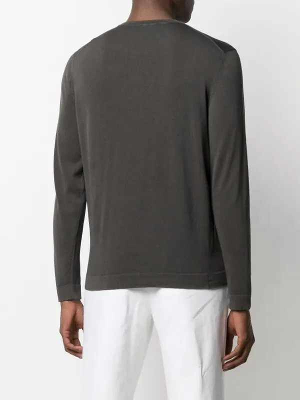 DRUMOHR Crew-neck Long-sleeved Top - Grey