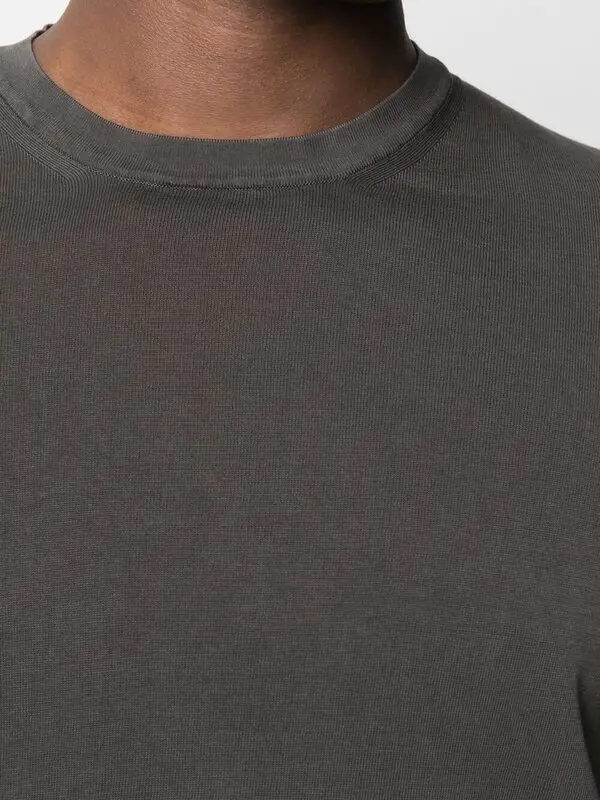 DRUMOHR Crew-neck Long-sleeved Top - Grey