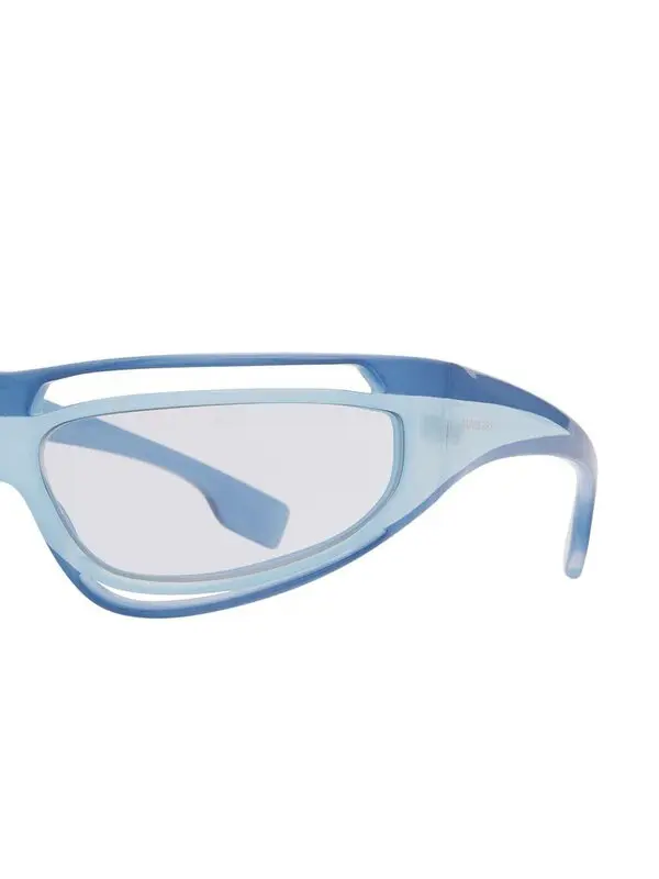 Burberry Eliot Shield Sunglasses - Blue | Editorialist