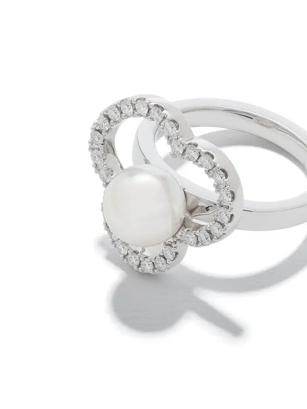 TASAKI 18kt White Gold Akoya Pearl And Diamond Ring