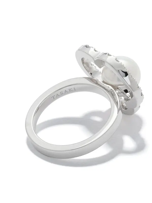 TASAKI 18kt White Gold Akoya Pearl And Diamond Ring