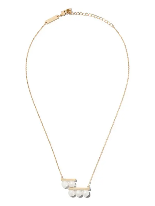 TASAKI 18kt Yellow Akoya Pearl Balance Step Pendant - Gold