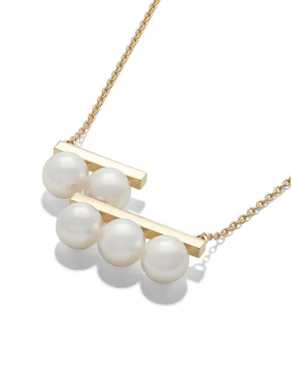 TASAKI 18kt Yellow Akoya Pearl Necklace - Gold