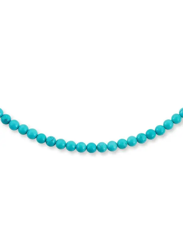 Mateo 14kt Yellow Turquoise Beaded Necklace - Gold