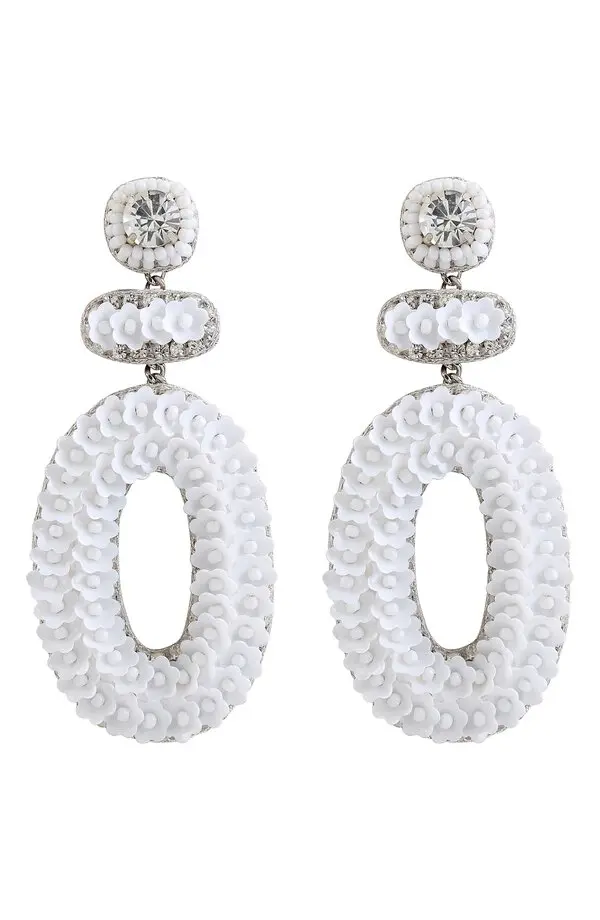 Deepa Gurnani Britt Floral Drop Earrings
