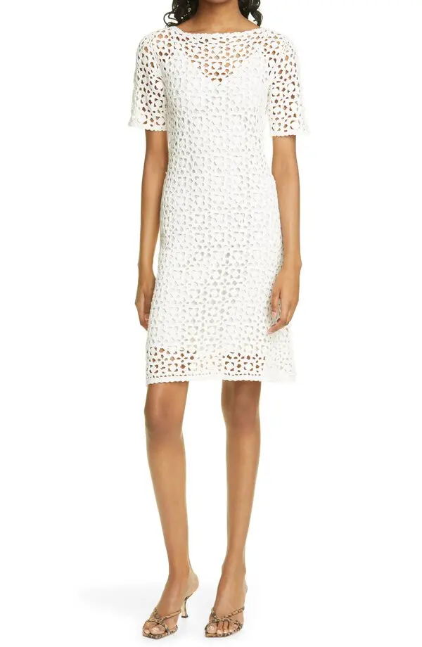 white christmas dresses Rebecca Taylor | La Vie Estelle Dot Jersey Dress | S main image 1