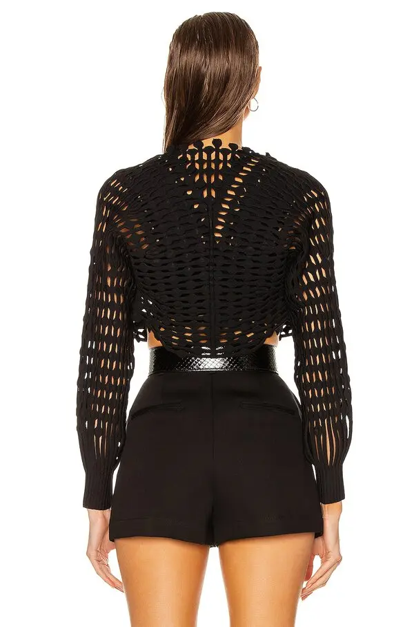 Alaïa Knit Lace Top