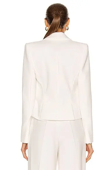 Alexandre Vauthier Cropped Blazer In White
