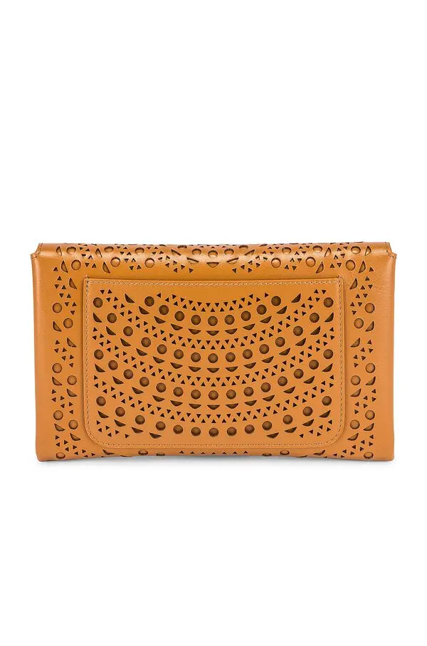 Alaïa Oum 20 Leather Laser Cut Clutch
