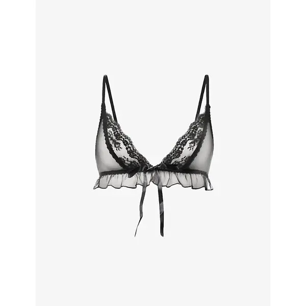 MYLA Elm Row Frilled Stretch-lace Bra