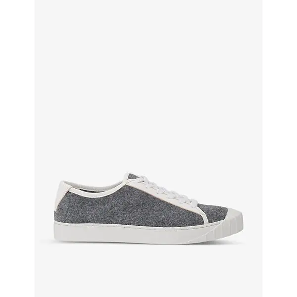 Whistles Abbot Wool And Leather Low-top Trainers
