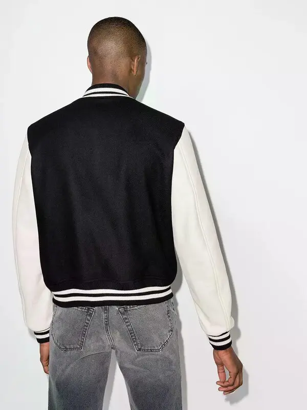 Amiri Logo Appliqué Varsity Bomber Jacket