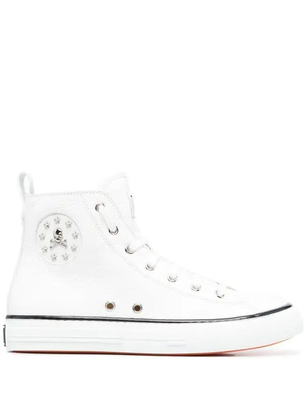 Philipp Plein Leather High-top Sneakers