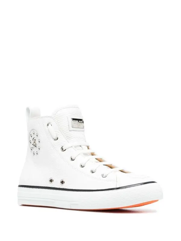 Philipp Plein Leather High-top Sneakers