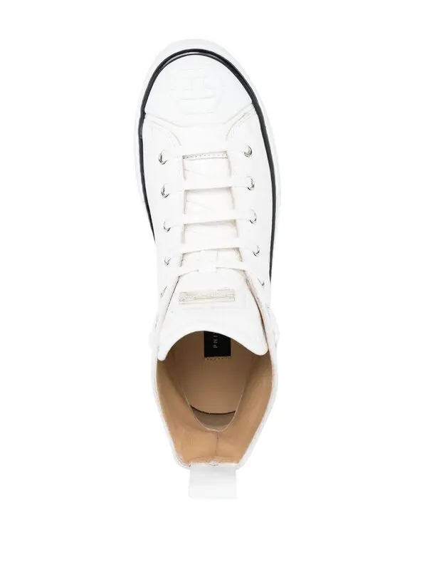 Philipp Plein Leather High-top Sneakers