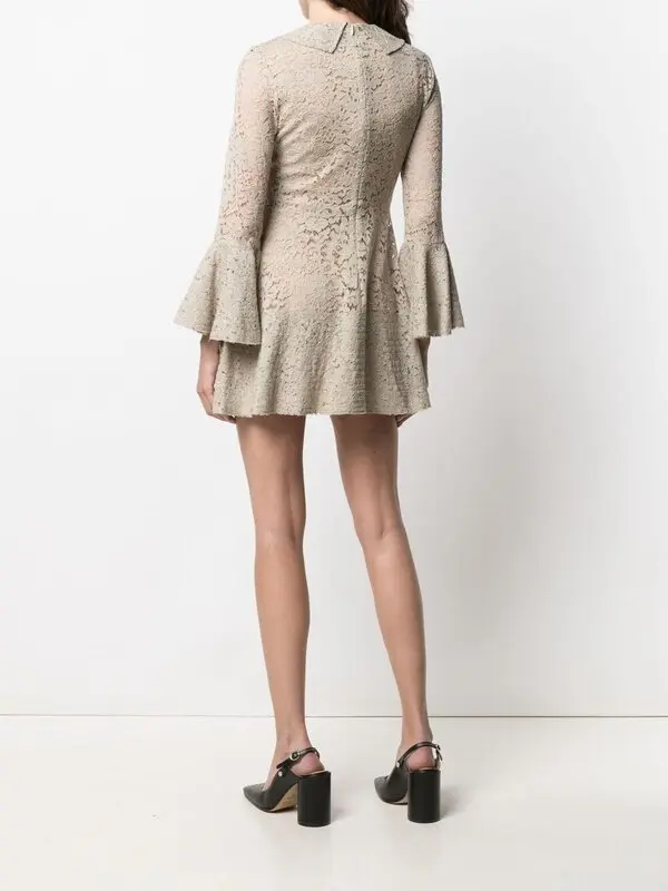 Patou Floral-lace Mini Dress