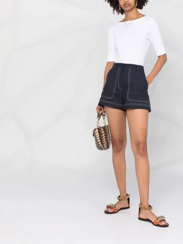 Ralph Lauren Judy Boat Neck Top - White