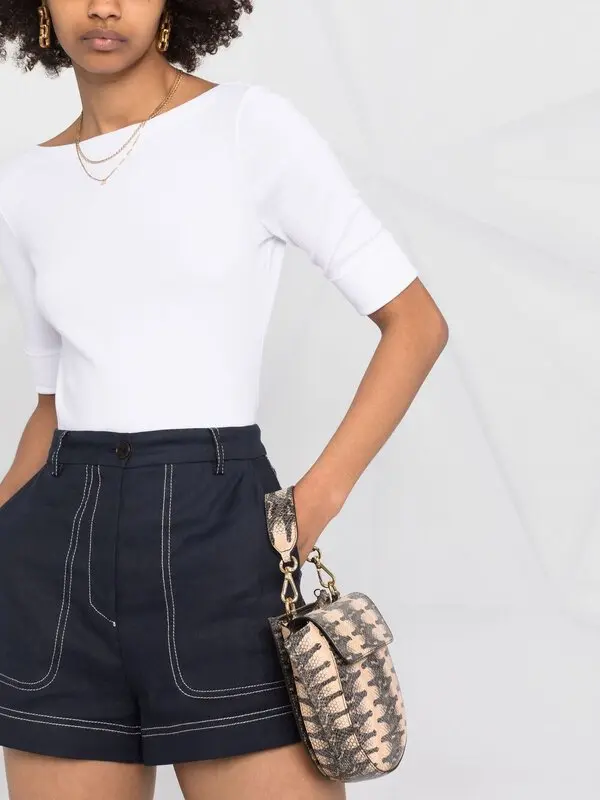 Ralph Lauren Judy Boat Neck Top - White